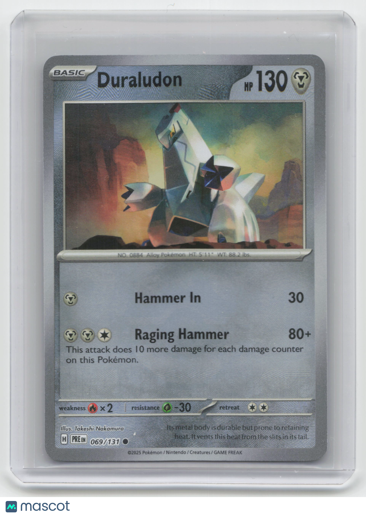 2025 Pokemon Duraludon Prismatic Evolutions #69/131 Near Mint ...