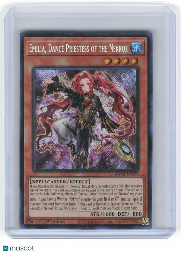 2025 Yu-Gi-Oh! Emilia, Dance Priestess of the Nekroz Holo #BLMM-EN025 ...