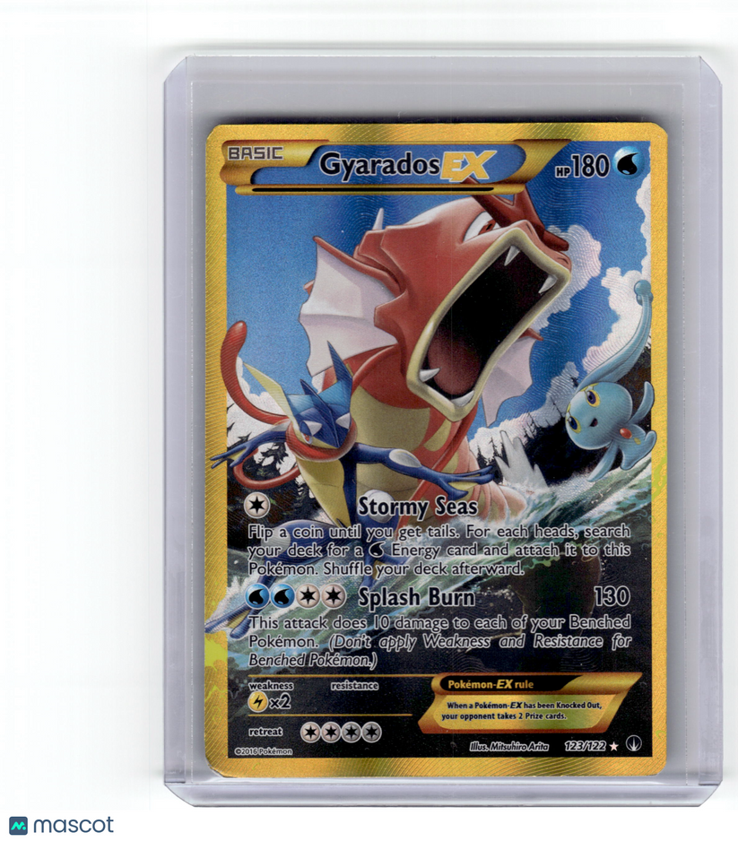2016 Pokemon Gyarados EX BREAKpoint Secret Rare Holo #123/122 (Damaged ...