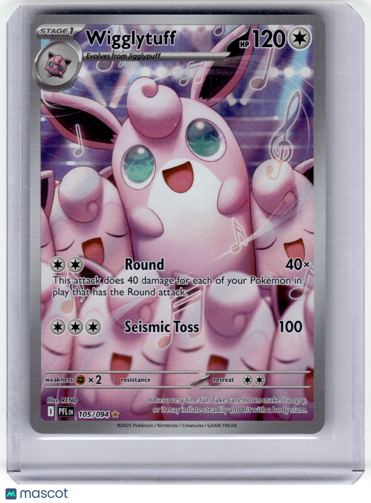 2025 Pokemon Wigglytuff Phantasmal Flames Illustration Rare #105/94 ...