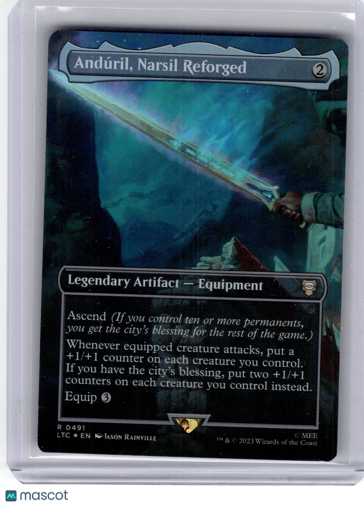 2023 Magic: TG Andúril, Narsil Reforged Lord of the Rings Commander ...