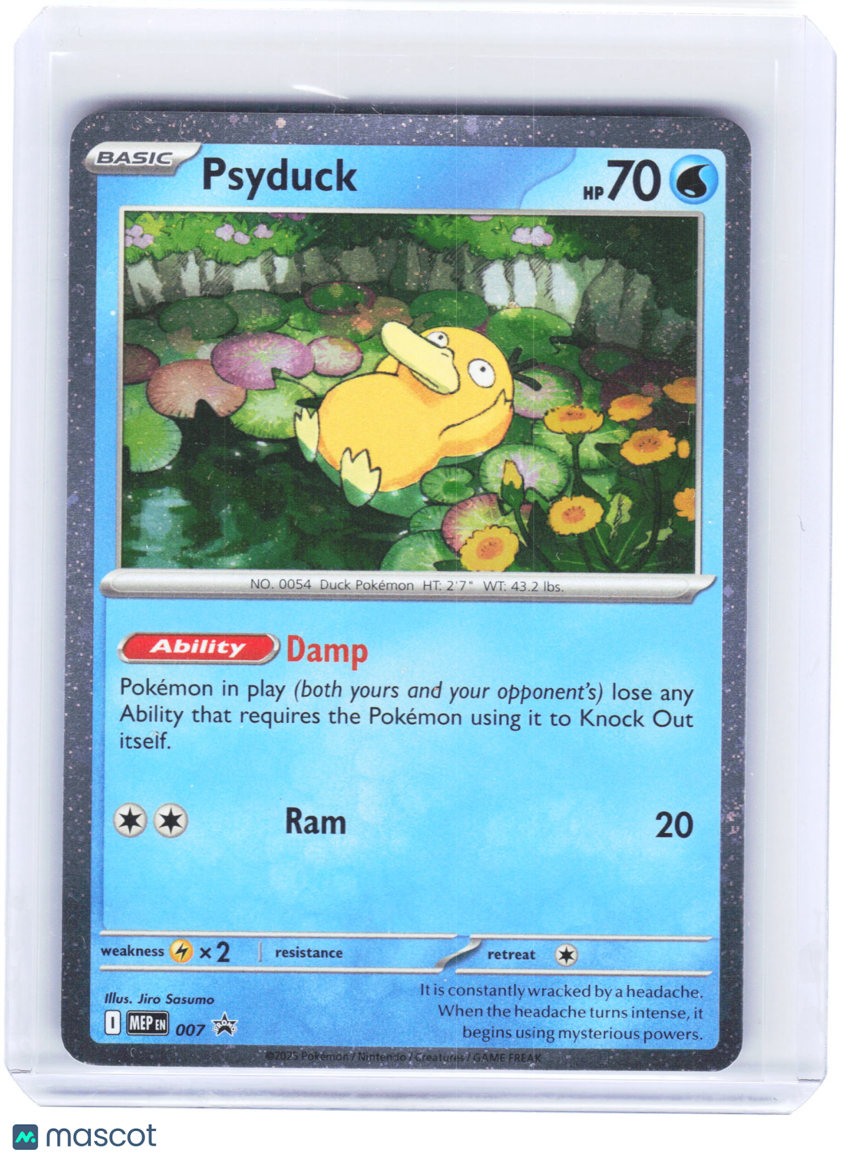 2025 Pokemon—Psyduck #007 Mega Evolution Promos—Cosmos Holo (Swirl ...