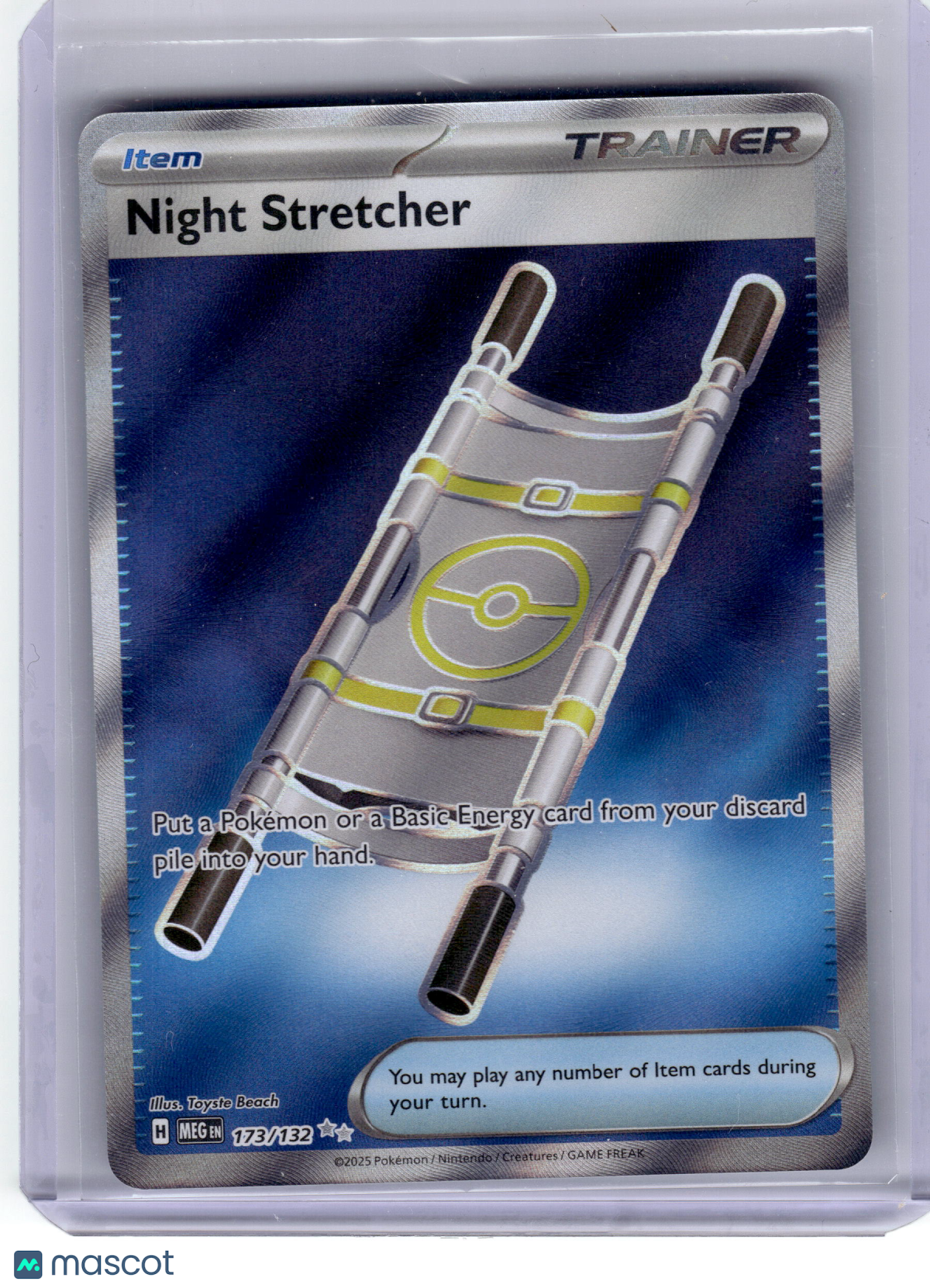 2025 Pokemon Night Stretcher Mega Evolutions Ultra Rare Holo #173 Near ...