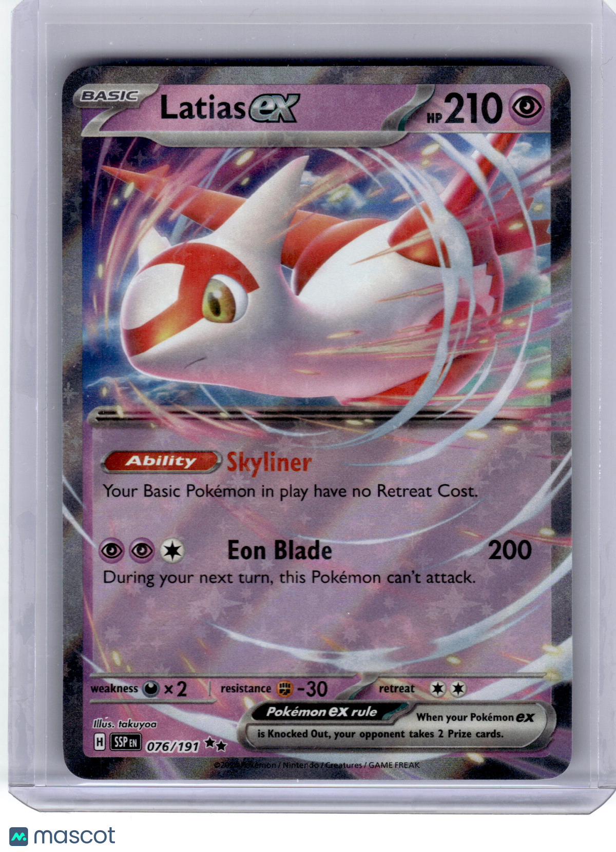 2024 Pokemon Latias EX Surging Sparks Rare Holo #76 Near Mint – Papa ...