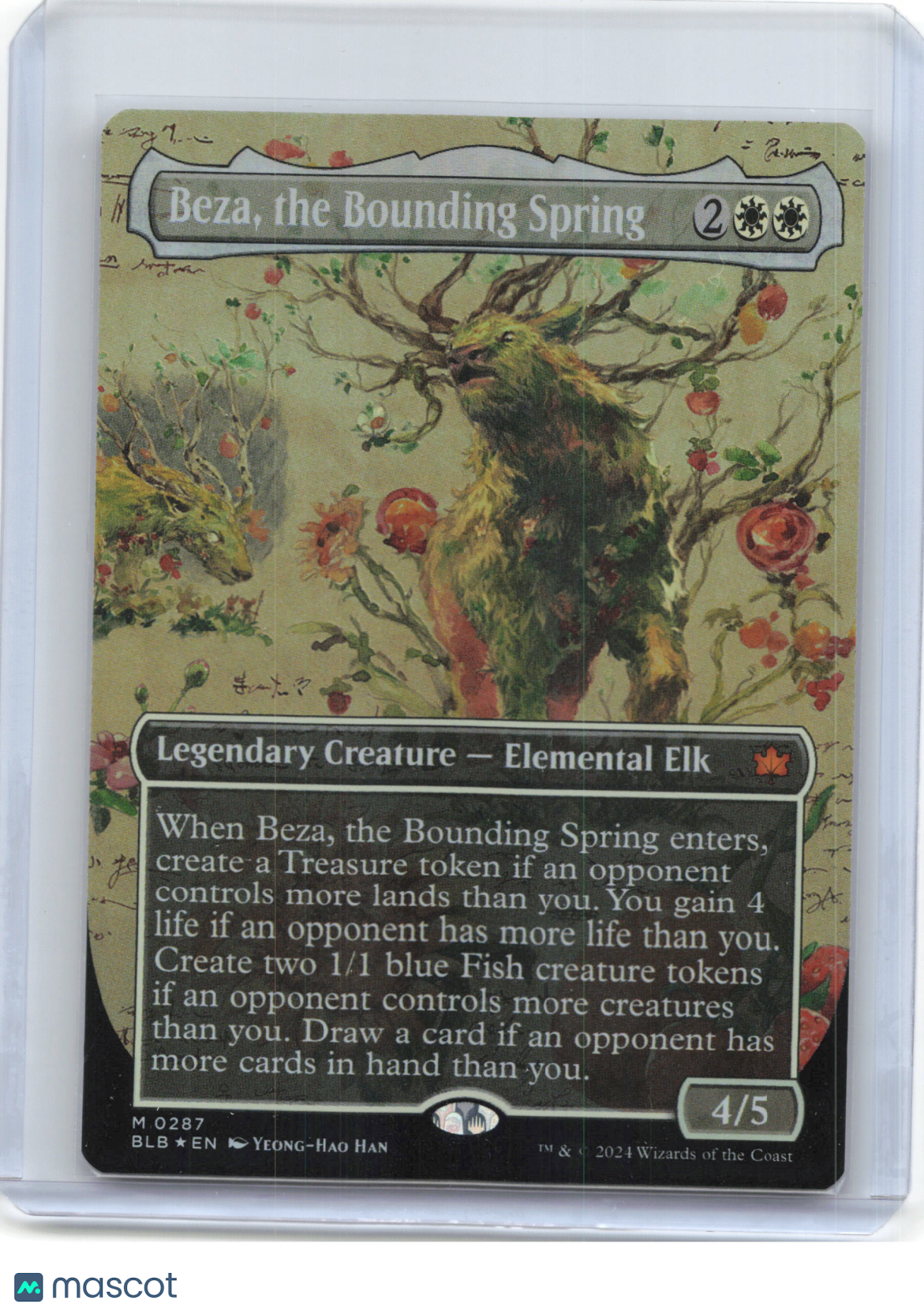 2024 Magic: The Gathering Beza, the Bounding Spring Bloomburrow Mythic ...