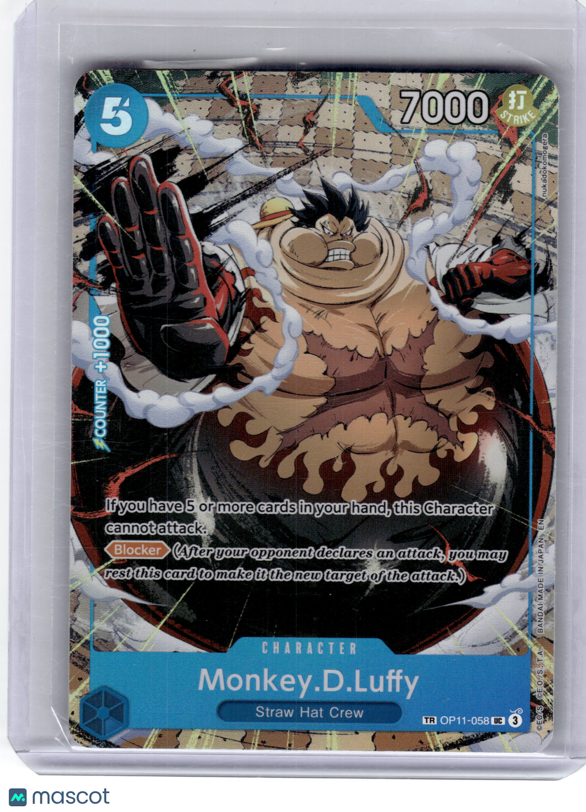 2025 One Piece Monkey.D.Luffy Carrying On His Will Treasure Rare Foil # ...