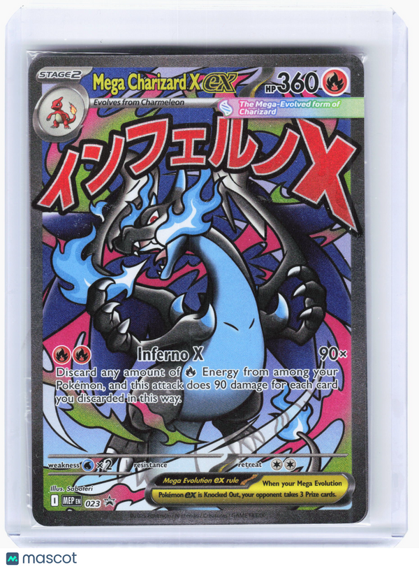 2025 Pokemon—Mega Charizard X ex #023 Mega Evolution Promos—Holo ...