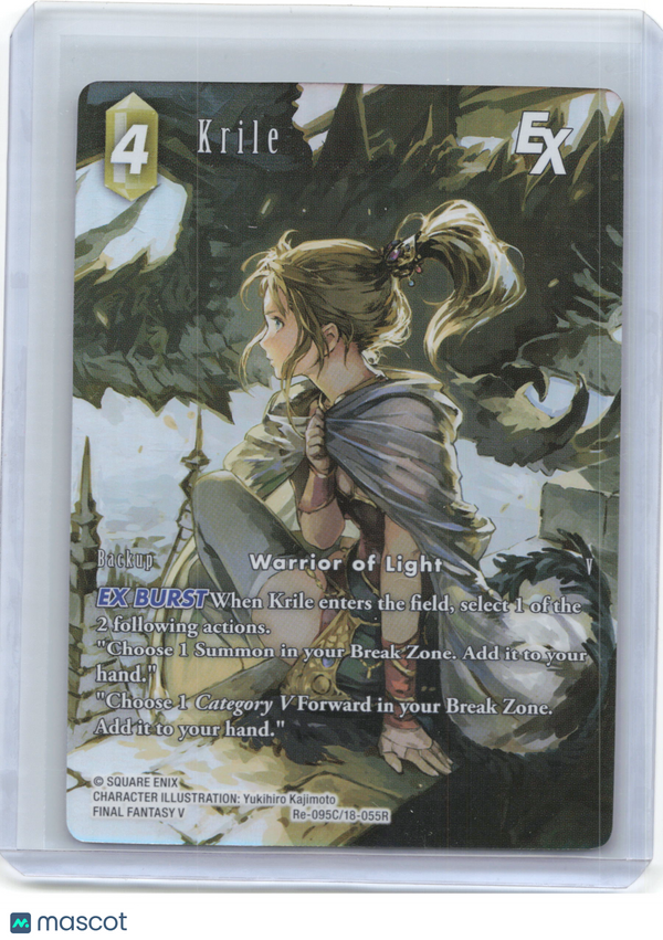 2025 Final Fantasy TCG—Krile #RE-095C/18-055R Legacy Collection—Full ...