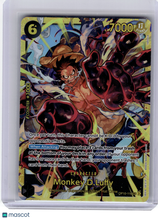 2025 One Piece—Monkey.D.Luffy #OP10-118 Royal Blood—Secret Rare Foil ...