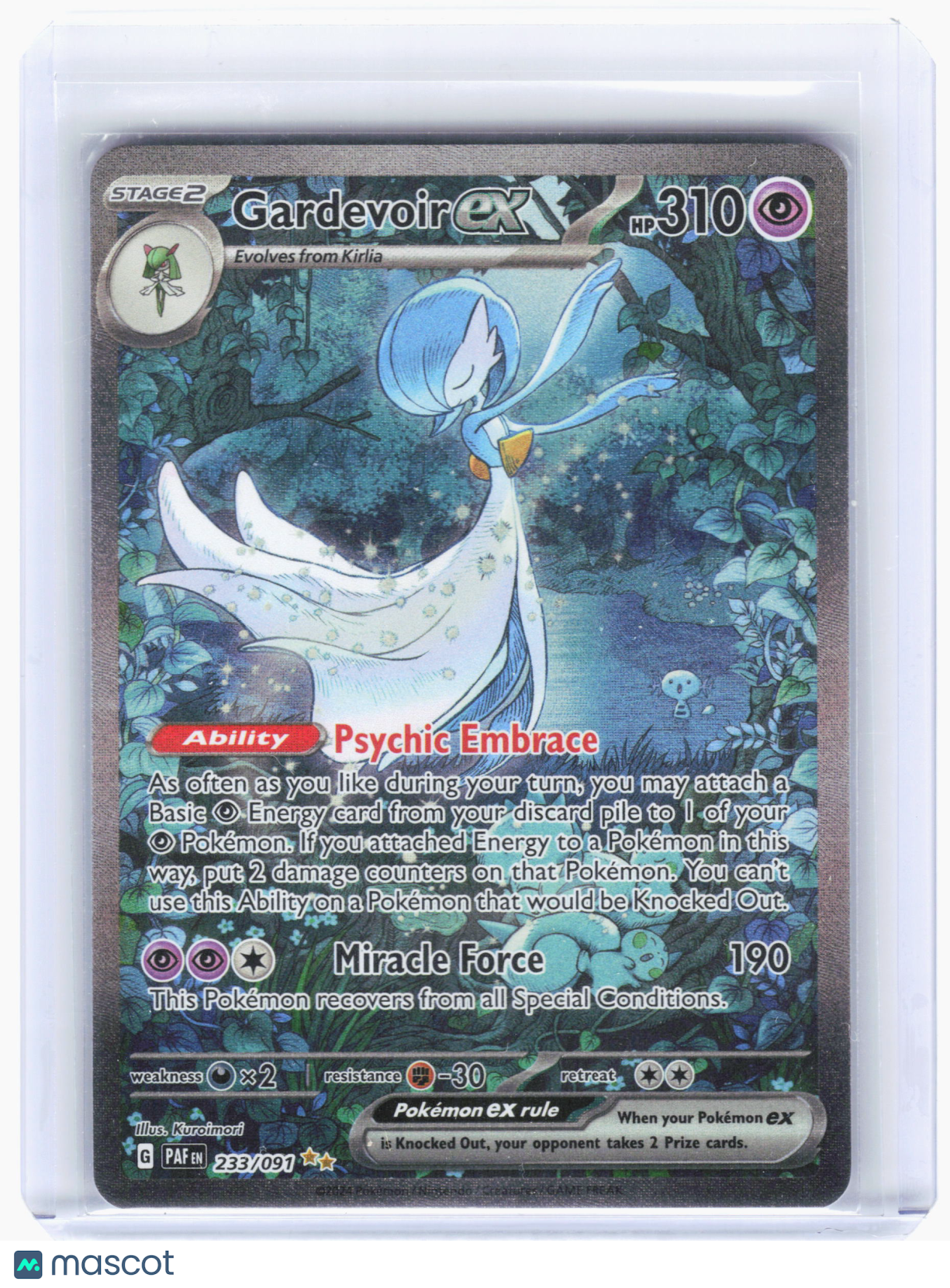 2024 Pokemon—Gardevoir ex #233/091 Paldean Fates—Special Illustration ...