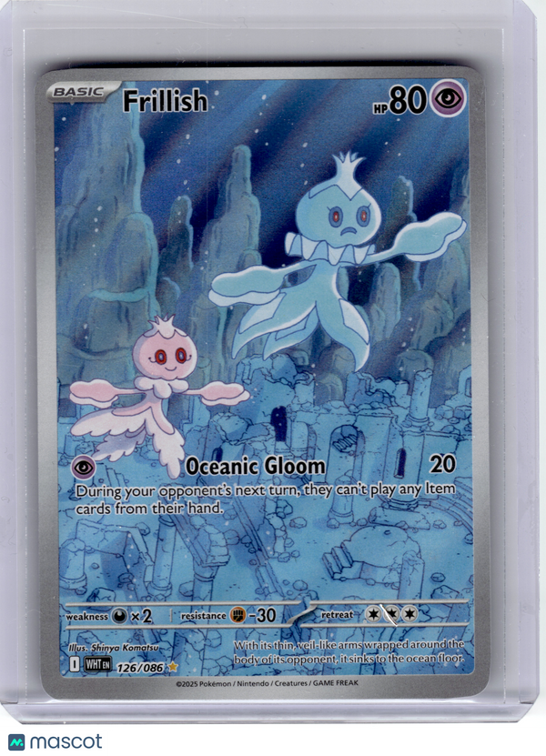 2025 Pokemon—Frillish #126 White Flare—Illustration Rare Holo – Papa ...
