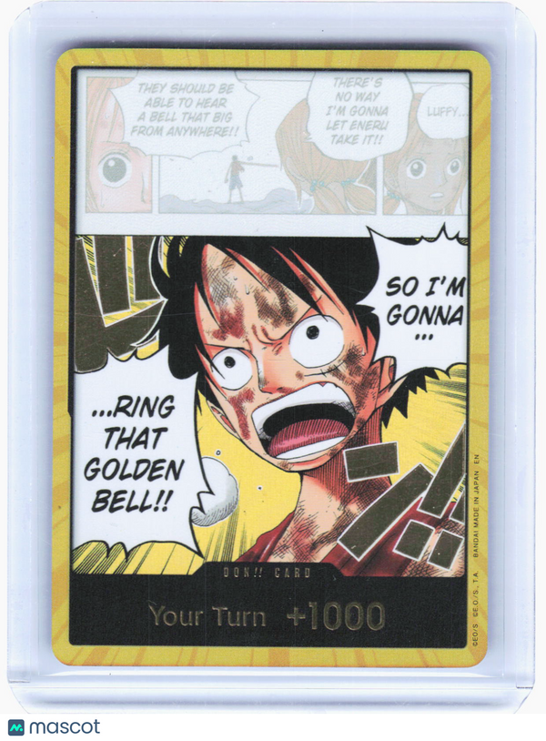 2023 One Piece Card Game—DON!! Card (Luffy) (Gold) (OP15-EB04)—DON ...