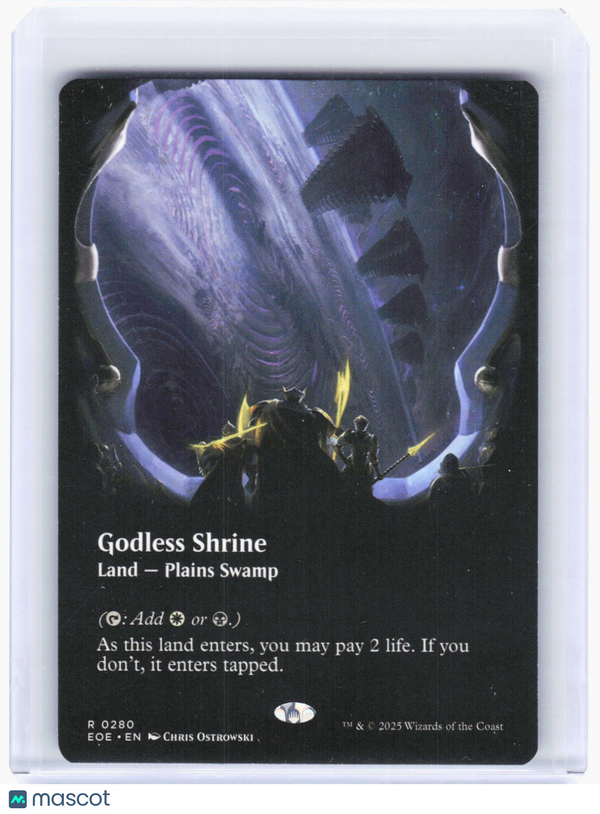 2025 Magic: The Gathering—Godless Shrine (Borderless) #280 (EOE)—Rare ...