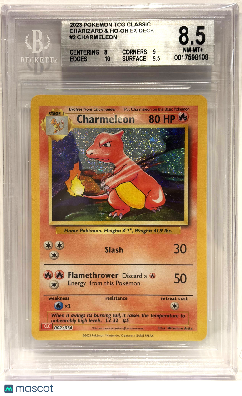 2023 Charmeleon Pokemon TCG Classic: Charizard #002/034 BGS 8.5 – Papa ...