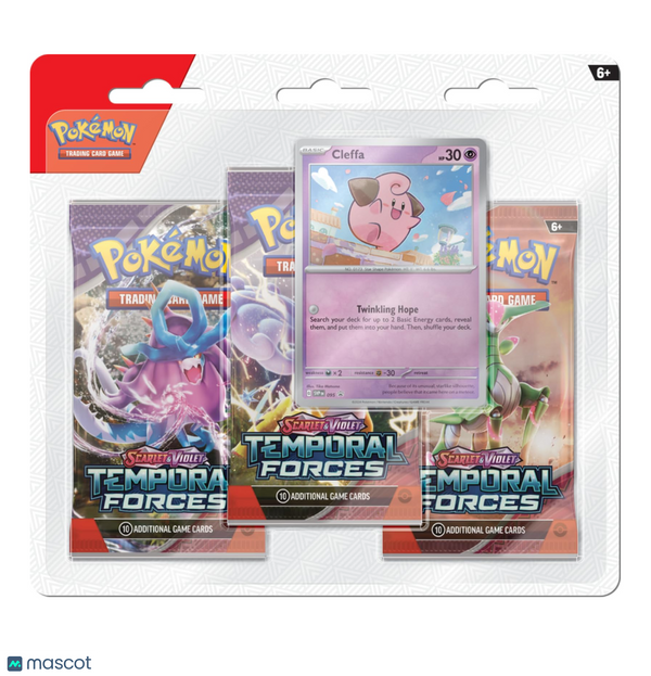 2024 Pokemon Scarlet & Violet Temporal Forces 3 Pack Blister – Papa ...